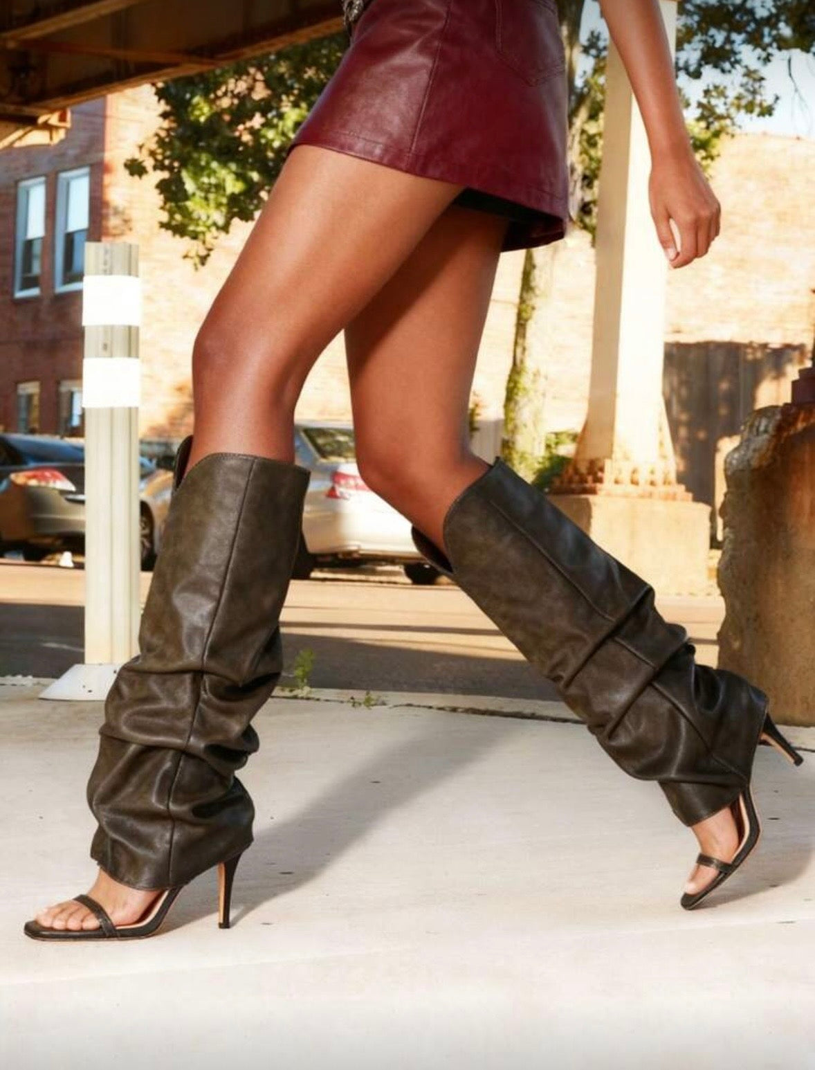 “Mogul” Green Heel – Queens Bazaar